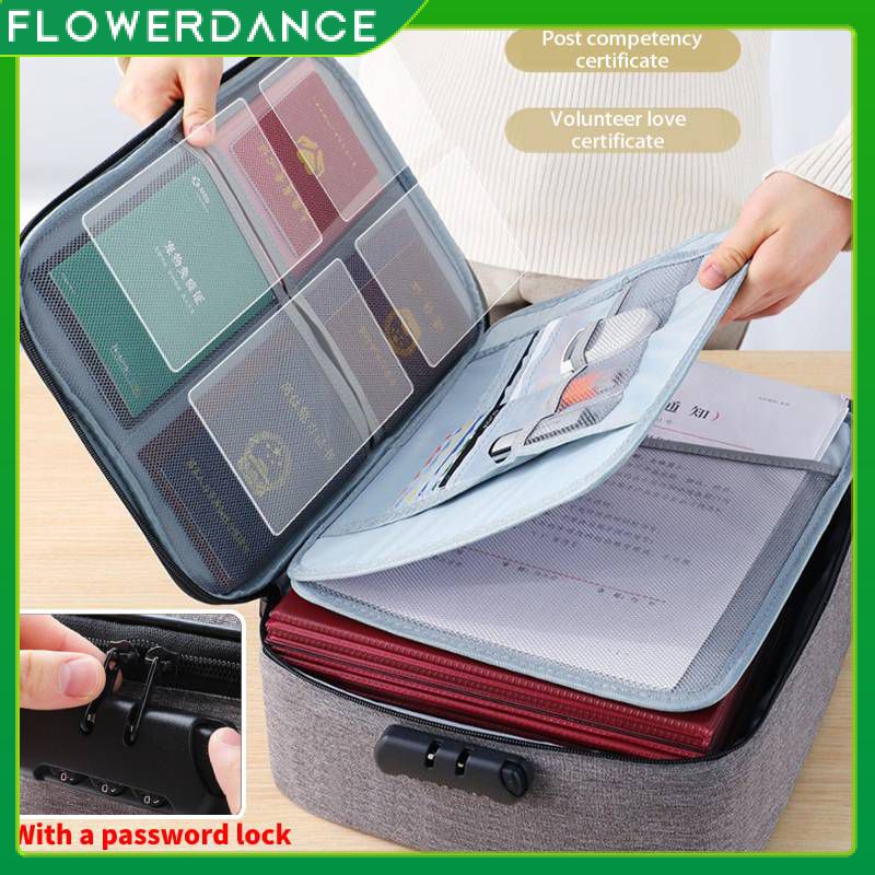 NEW Document Storage Bag Organizer Large Capacity Multi-Layer Document ...