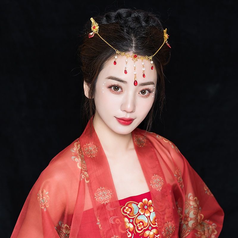 Hanfu Headdress Antique Forehead Decoration Eyebrow Pendant Ancient ...