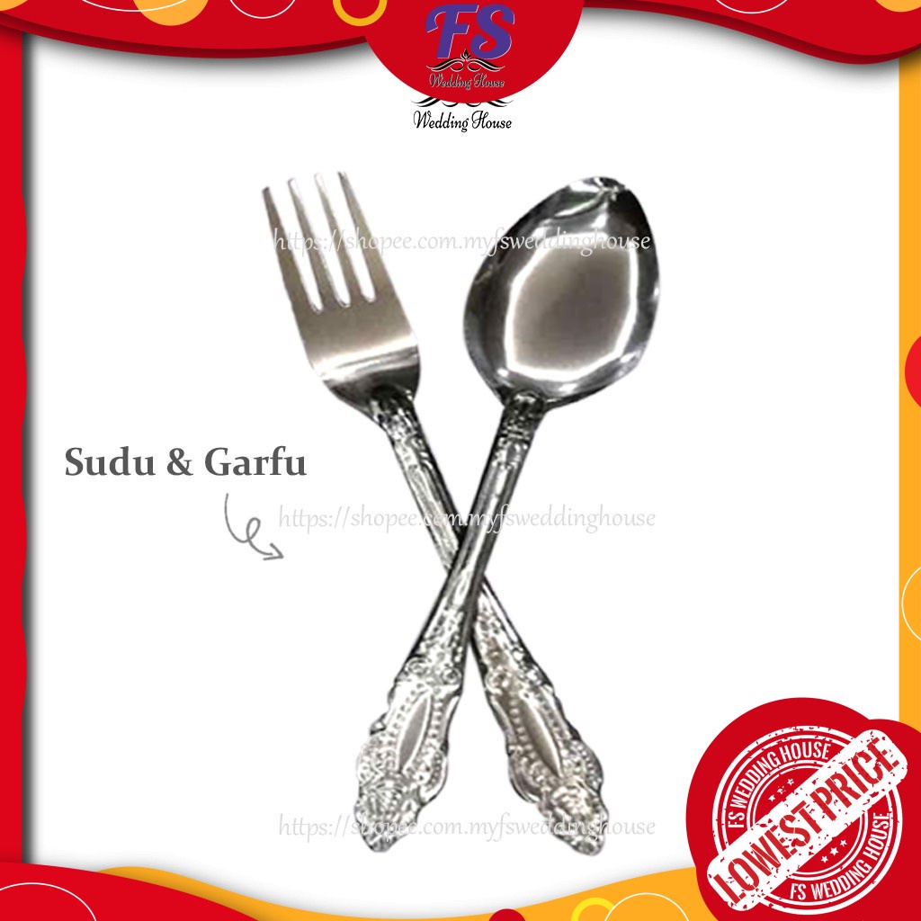 1 SETS - Stainless Steel Fork Spoon Set / High Quality Doorgift Sudu ...