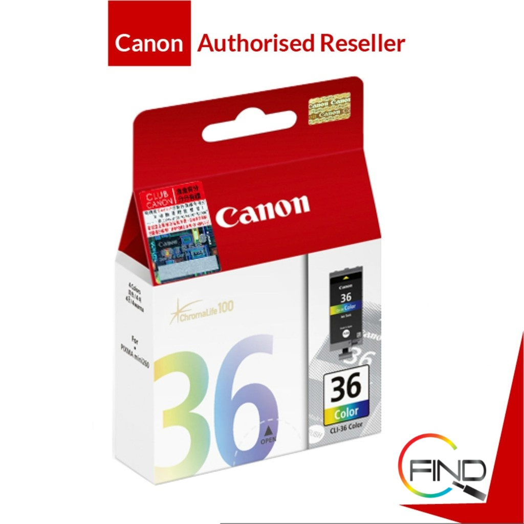Canon CLI-36 Color Cartridge For iP100/iP110/TR150 Printer (12ml ...
