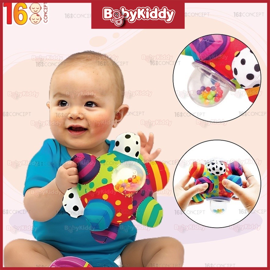 Baby Bumpy Ball Development Fun Rattle Ball Baby Cute Plush Ball Hand ...