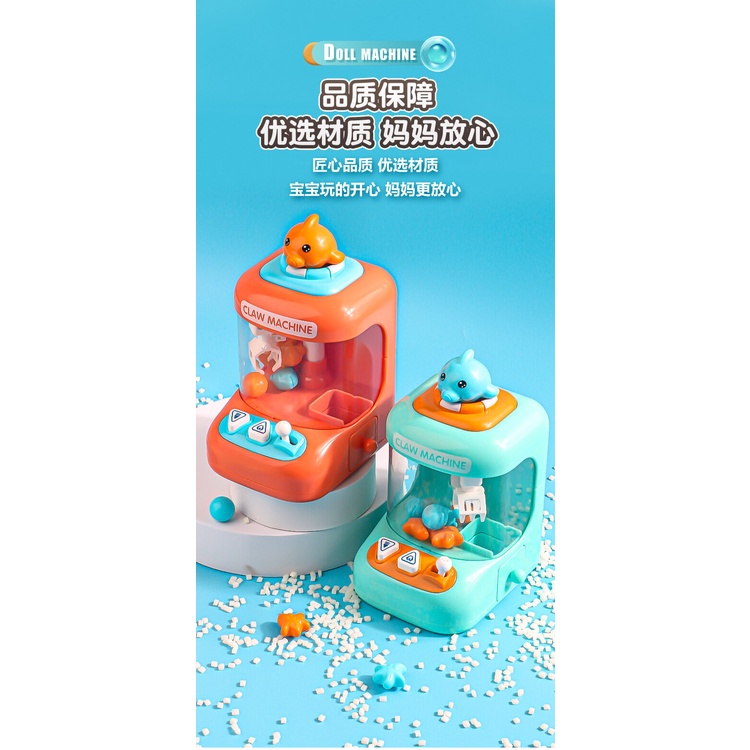 Cute Mini Claw Machine Crane Candy Catcher Arcade Prize Grabber ...