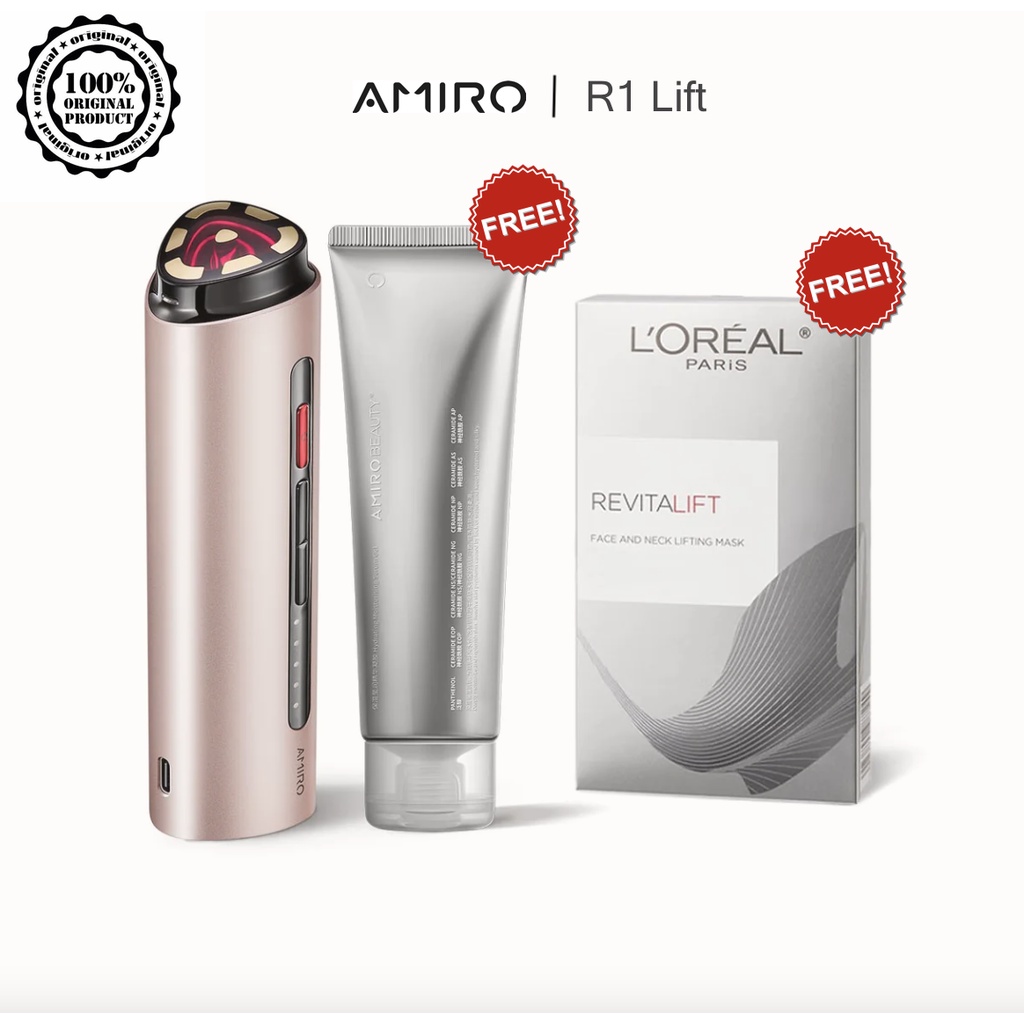 [READY STOCK] AMIRO觅光 NEW R1 Lift Facial RF Skin Tightening + 1 Gel + L'OREAL Revitalift Mask ...