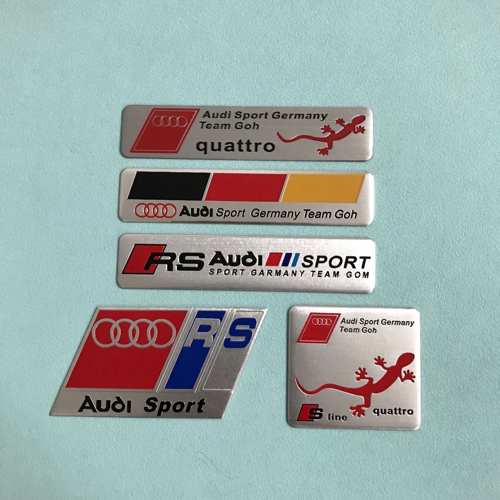 Audi Metal Car Body Nameplate Sticker Auto Rear Emblem Badge Trunk ...