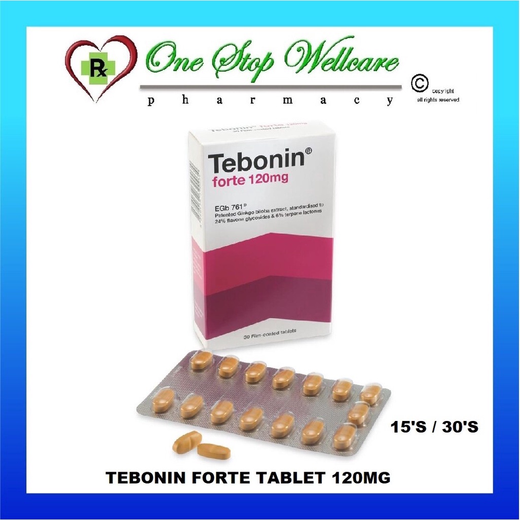 TEBONIN FORTE TABLET 120MG 15'S / 30'S (1 BOX) (EXP:04/2029) | Shopee ...