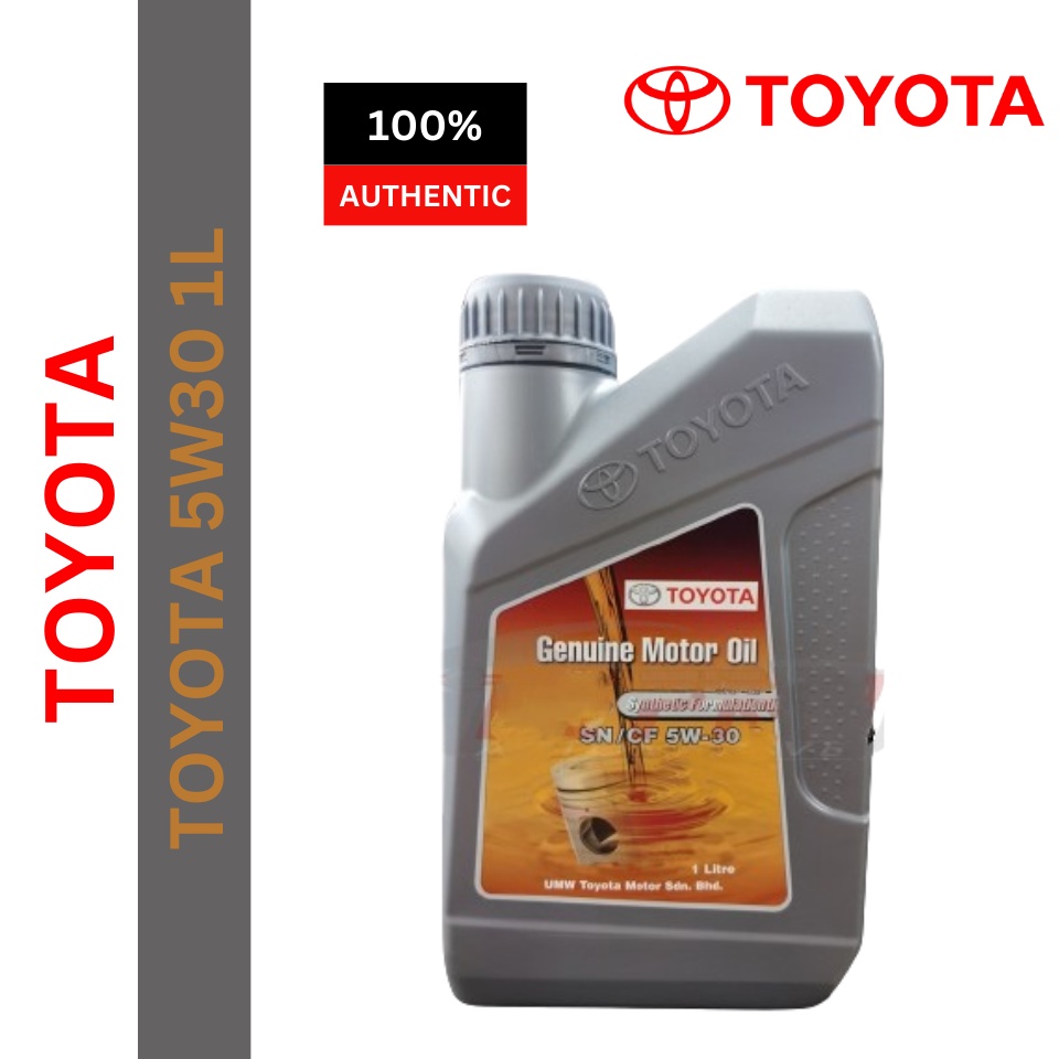TOYOTA SEMI SYNTHETIC 5W30 1LITER | Shopee Malaysia