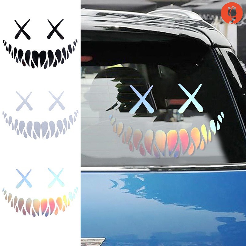 1 Sheet Horror Ghosts Face Waterproof DIY Car Stickers/ Halloween Self ...