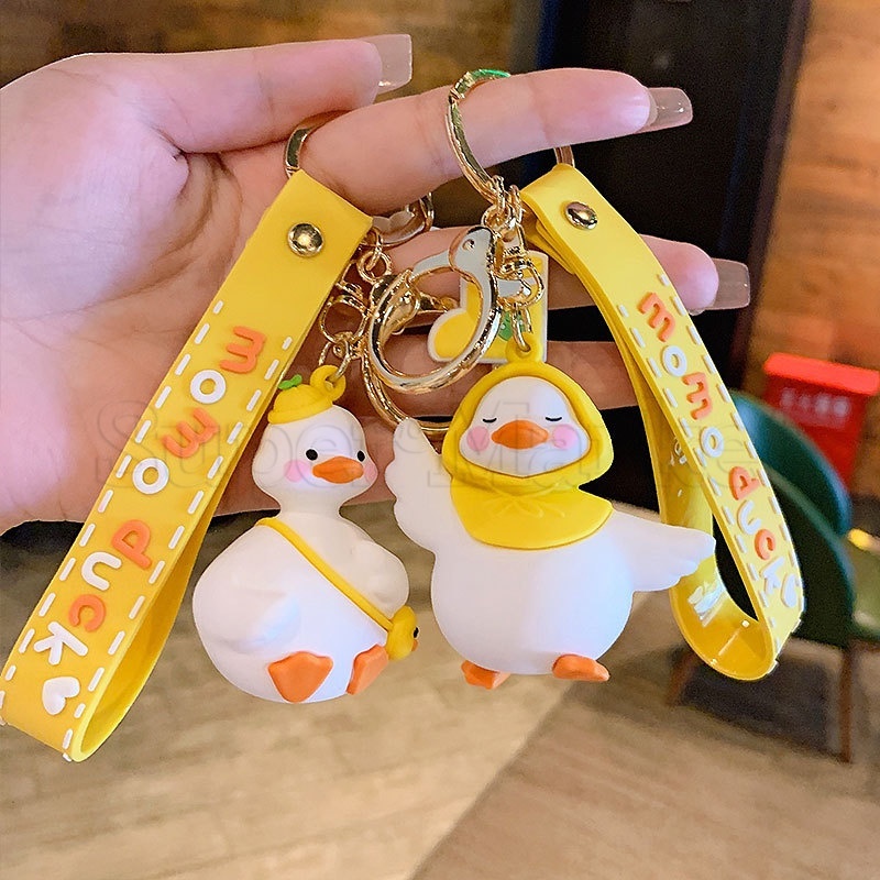 [ Featured ] Happy Duckling couple Doll Keychain / Cute Duck Doll Car ...