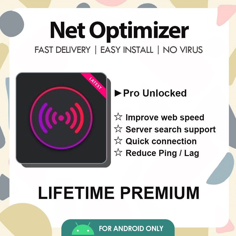 Net Optimizer ⚡ Lifetime Premium ⚡ Android APP | Tools | Shopee Malaysia