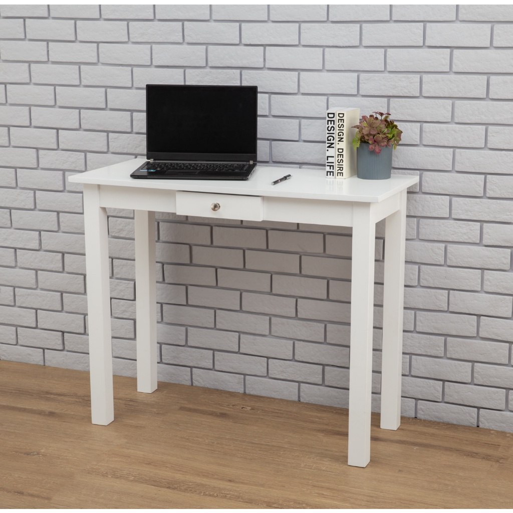NANCY 3FT White Console Table Study Desk Kids Study Table Meja Console ...