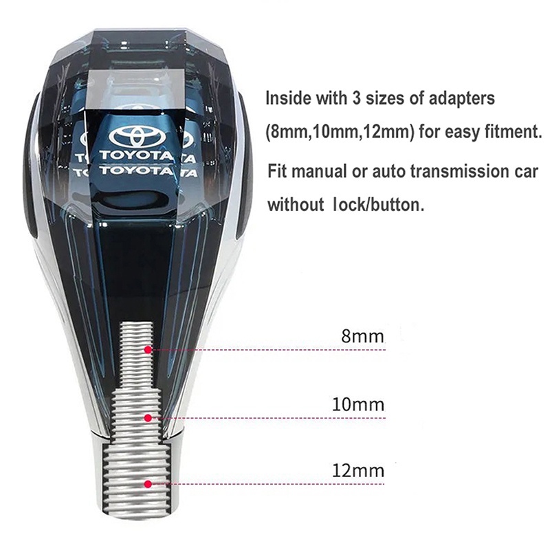 Car gear shift knob 5d diamond led automatic Perodua Proton Toyota ...