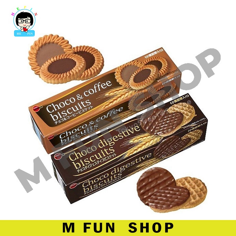 *Japan Snack* Bourbon Chocolate & Coffee / Wheat Chocolate Biscuits ...
