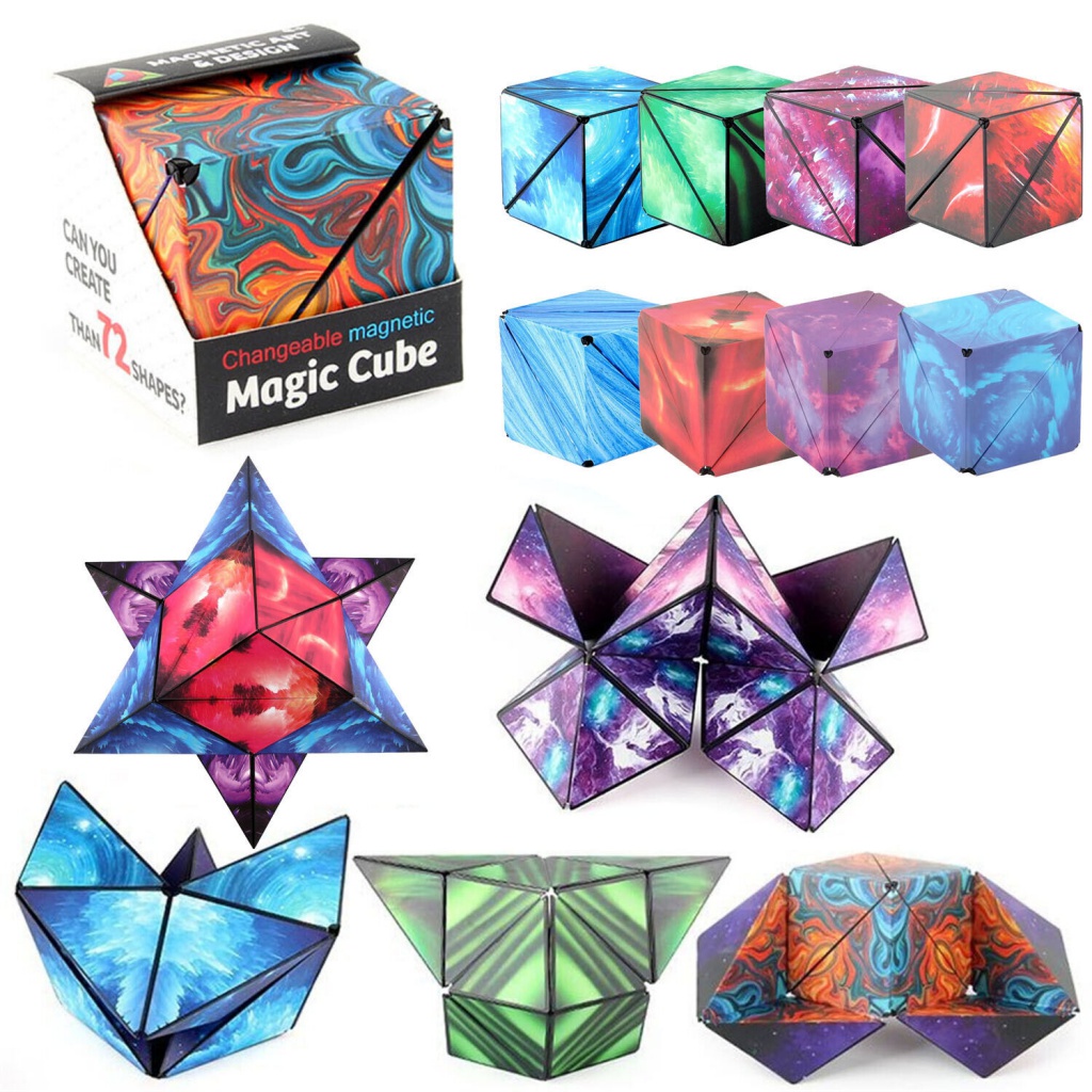 3D Magic Cube 72 Shapes Shifting Box Hand Flip Puzzle Anti Stress Gift ...