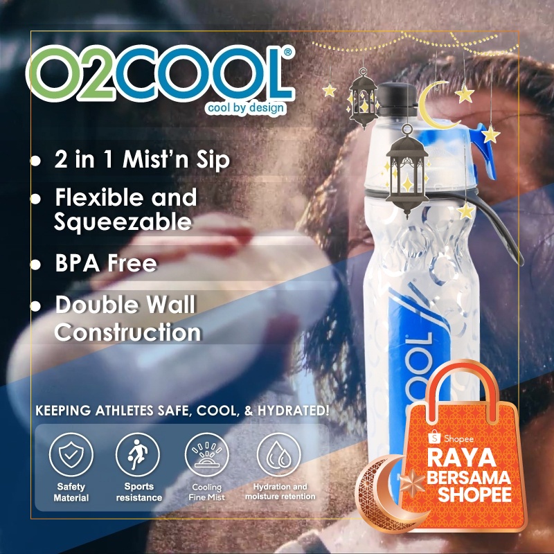 [Authentic] O2COOL Elite Mist N Sip - Color Logo (20oz / 590ml ...