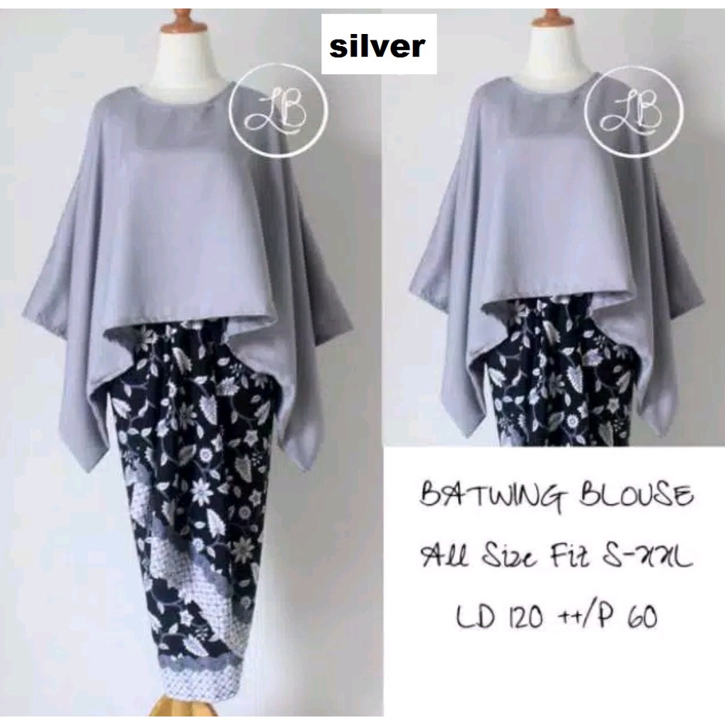 MODERN Top BATWING KEBAYA BATWING JUMBO KEBAYA BATWING KEBAYA | Shopee ...