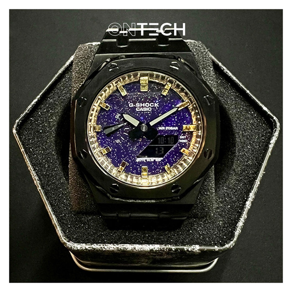 Casio G-Shock "Full Metal CasiOak Custom" GALAXY SURFACE GOLD DIAL ...