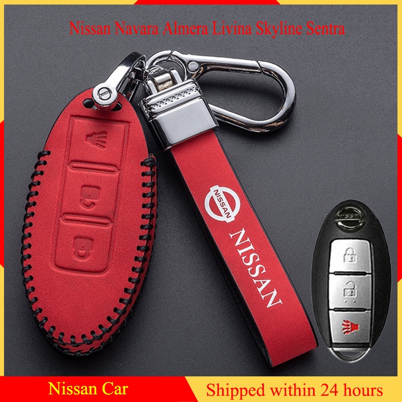 Nissan Navara Almera Livina Skyline Sentra Remote Key Leather Case ...