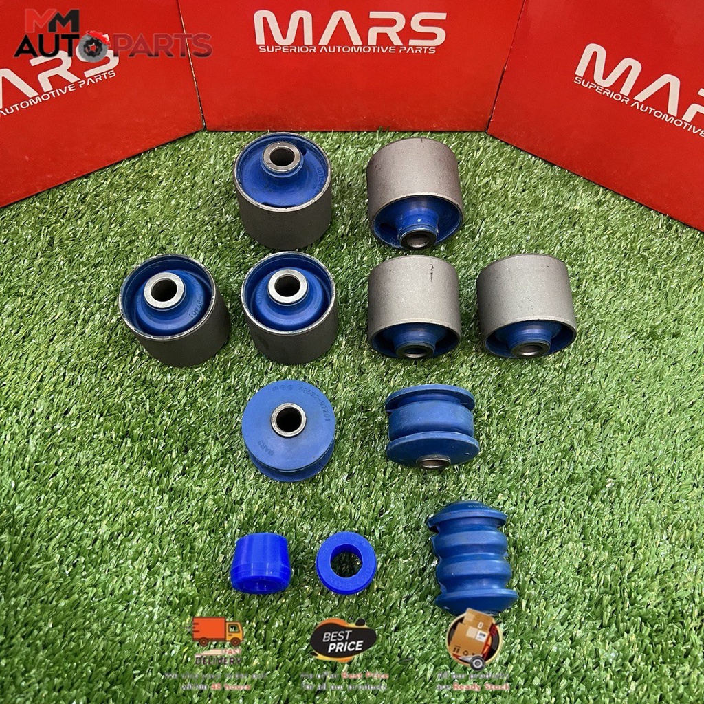 🚨MARS🚨11 ITEM REAR SET TRAILING ARM BUSH & LATERAL ARM BUSH FOR PERODUA ...