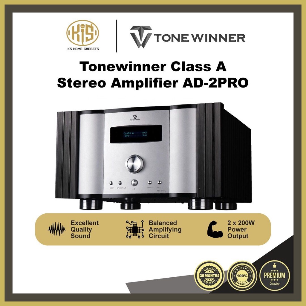 ToneWinner AD-2PRO Class A Stereo Amplifier | Shopee Malaysia