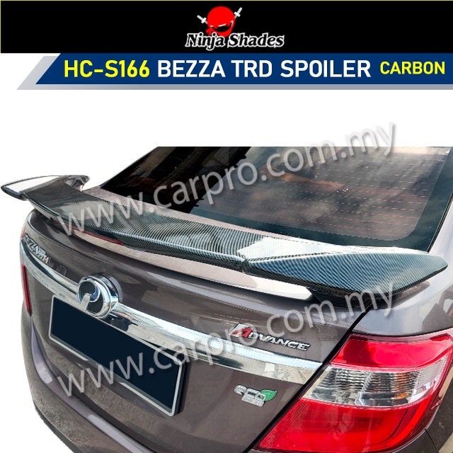Perodua Bezza 2016 - 2023 Carbon TRD Sportivo V3 Spoiler With LED Brake ...