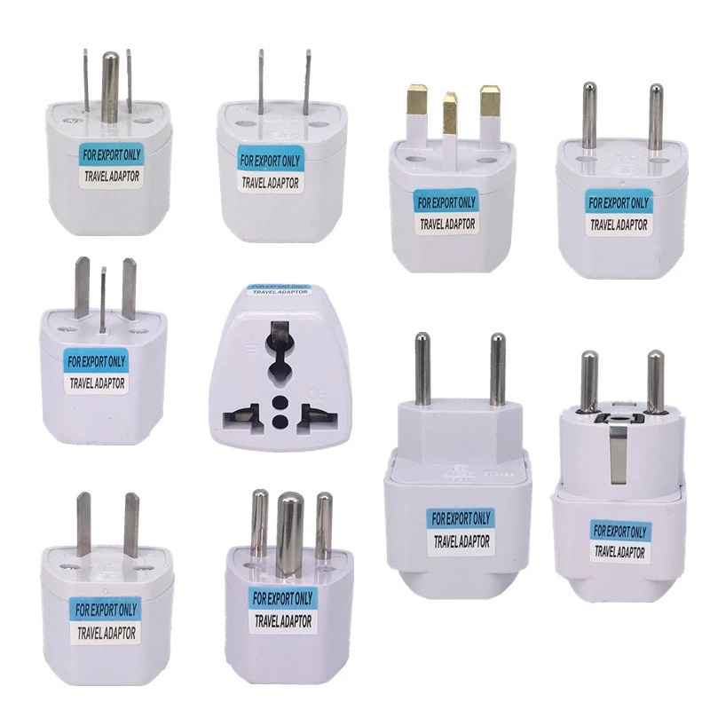 (RAYA 2025) Universal EU US UK Power Plug Adapter USA Travel Adapter ...