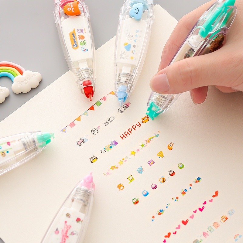 Cartoon decorative tape DIY correction tape Hand ledger decoration and ...