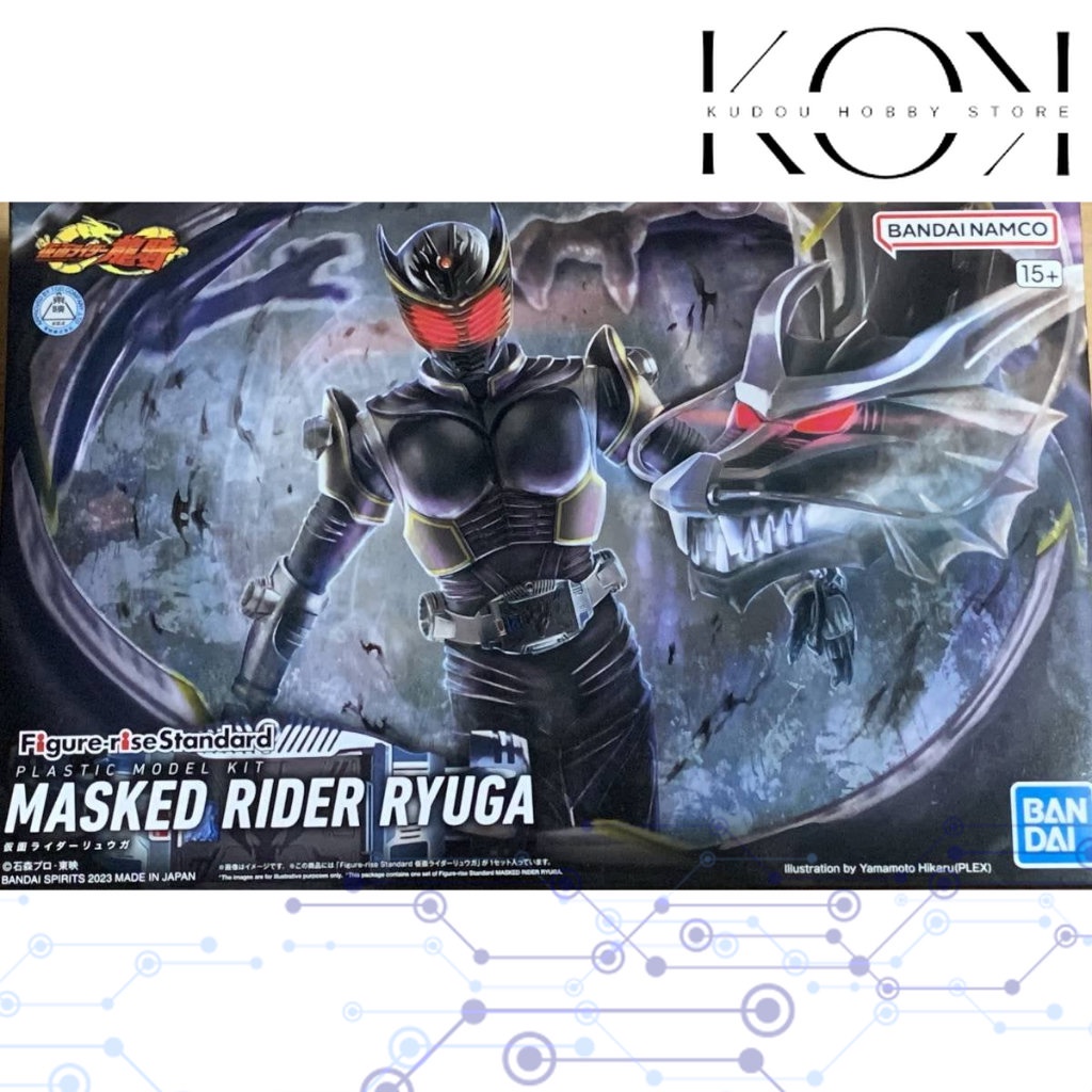 BANDAI Figure Rise Standard Kamen Rider Ryuga 假面骑士龙牙 假面骑士龙骑 Masked ...