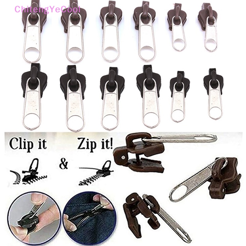 【HGPH】 12Pcs 3 Sizes Universal Instant Fix Zipper Repair Kit ...