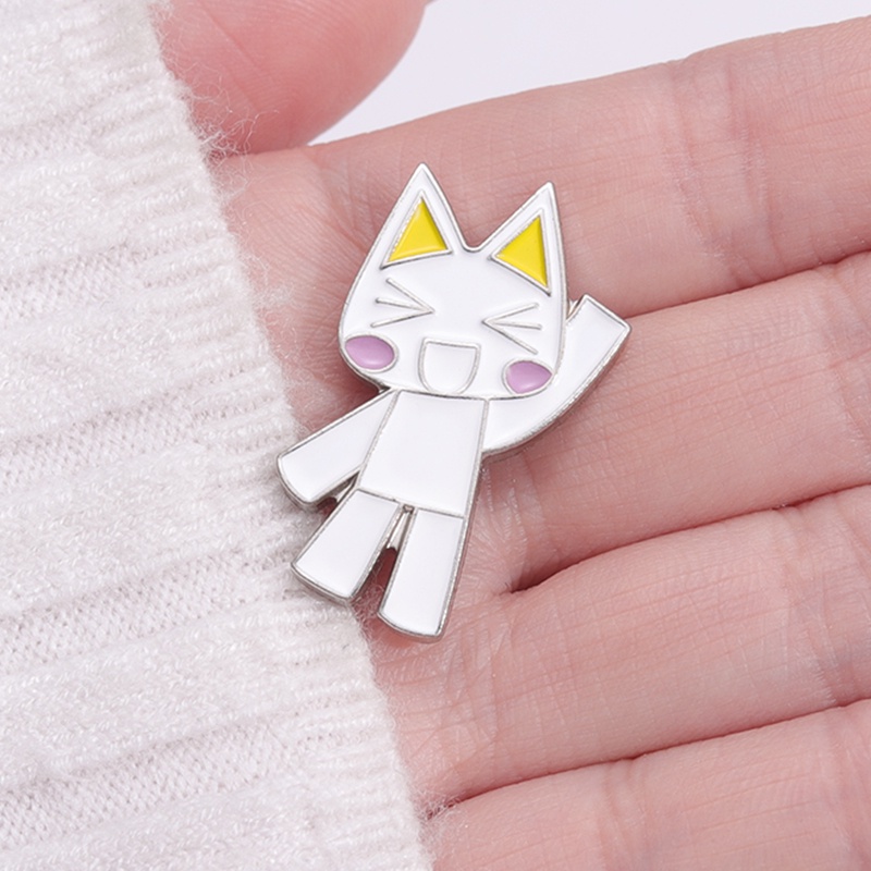 Kawaii Toro Inoue Cat Enamel Pin Cute Kitten Brooch Badges Lapel Pin ...