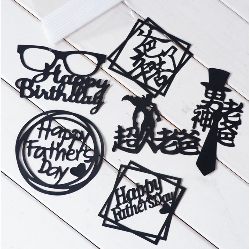 Super Dad Cake Topper Gold Dad Father Paper Birthday Cake Topper for ...