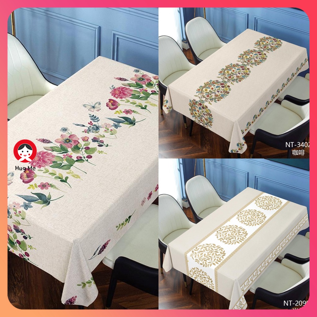 Pastoral Tablecloth Waterproof Oil-proof PVC Table cloth High Quality ...