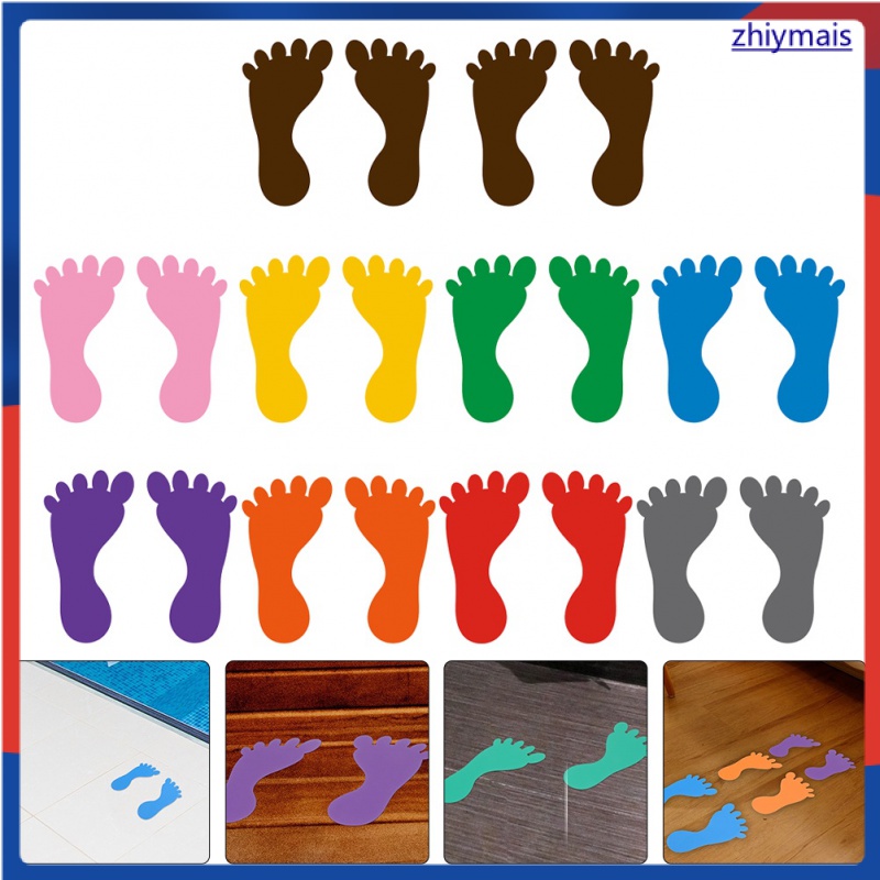 [READY STOCK] Foot Stickers Floor Decals Trim PVC Footprint Baby Child ...