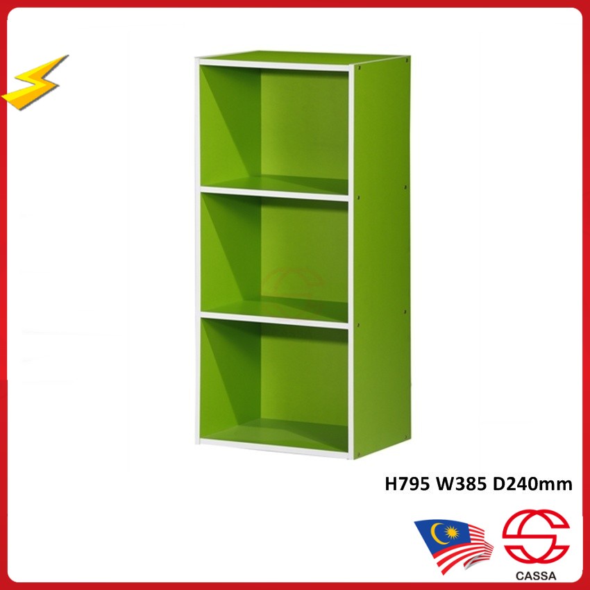 Cassa Colour Multipurpose Storage Box 3 Tier Utility Storage Rack Shelf ...