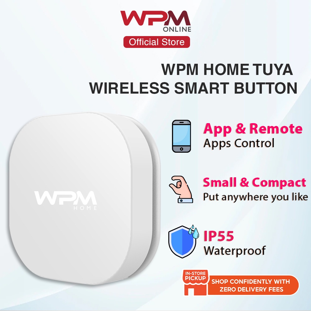 WPM Home Wireless Smart Button Tuya ZigBee Key Smart Switch Wireless ...