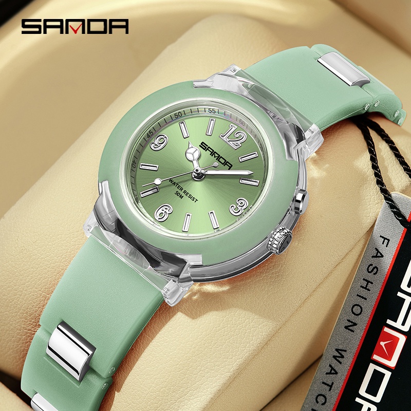 SANDA Youth and Children's Simple Solid Flash Watch Sport Quartz Watch ...