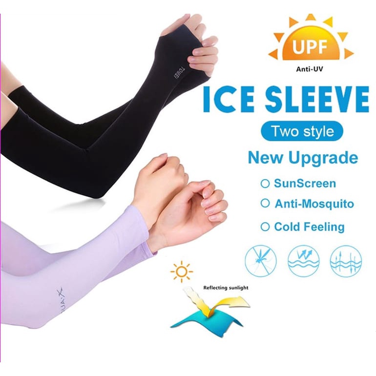 SF_ Aqua X & Let's Slim Cooling Hand Sock UV Protection Arm Sleeves ...