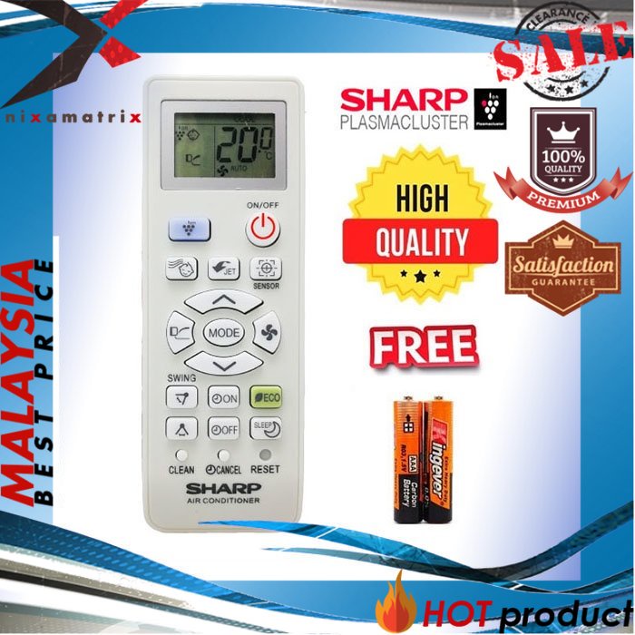 💥LOWEST PRICE💥 Sharp Air Cond Remote Control replacement 851/910 (Alat ...