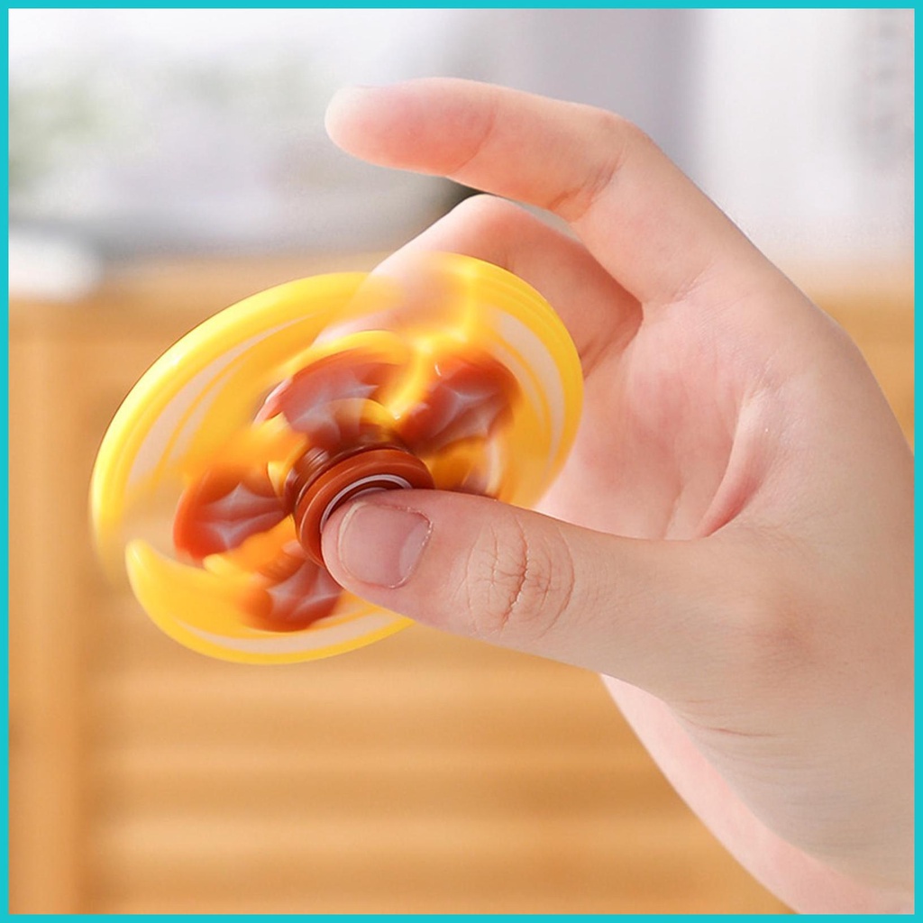 Double-layer Fidget Spinner Fingertip Gyro Autism Stress Relief ...