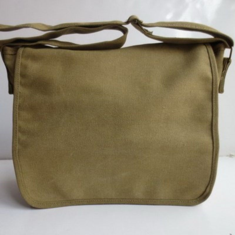 Men's Canvas Shoulder Bag Army Green Men's Retro Shoulder Bag Men's ...