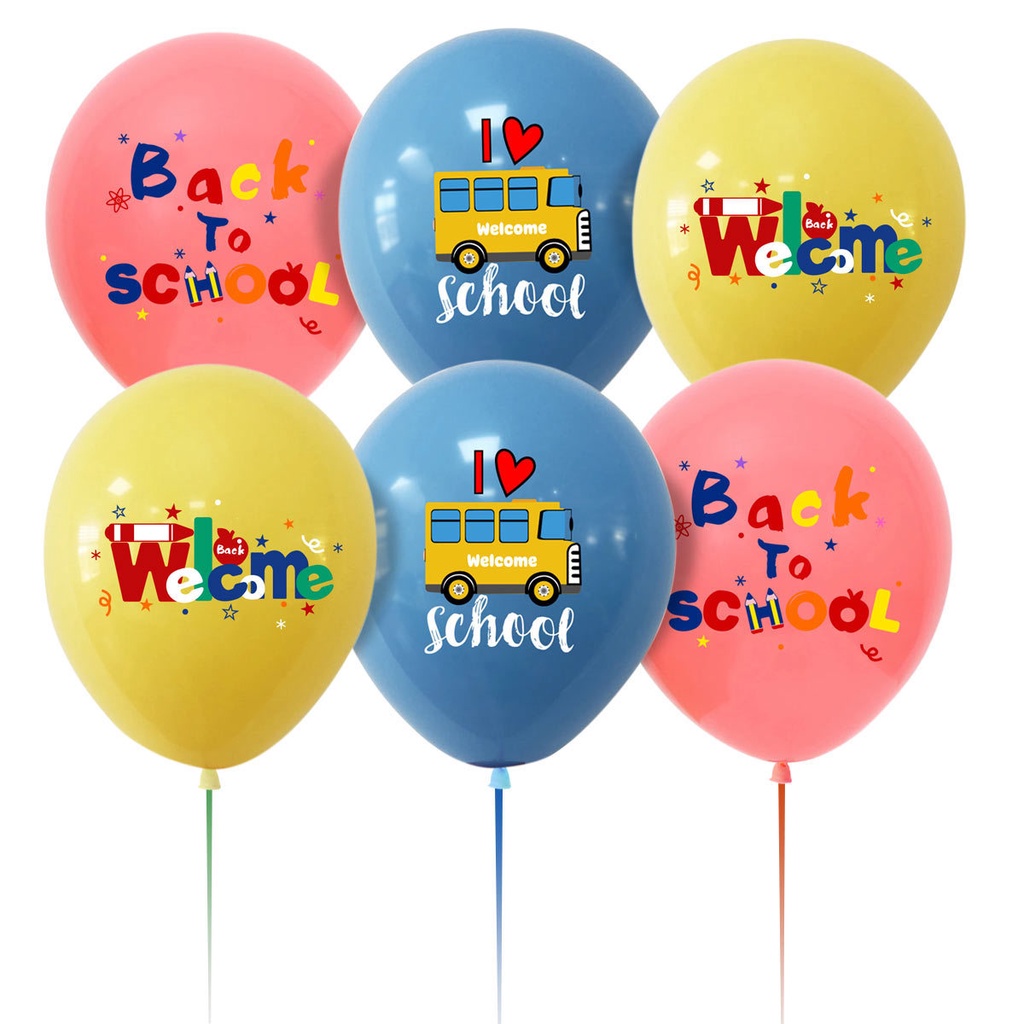 12pcs Homecoming Party Decorations Welcome Back To School Balloons ...