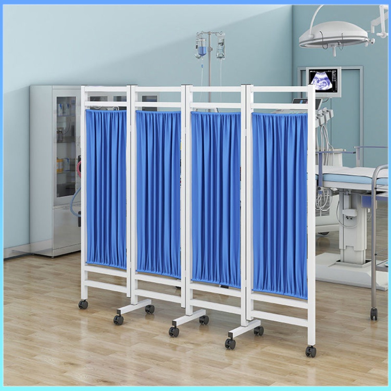 Medical Screen Hospital Iron Fabric Medical Partition Accordion ...
