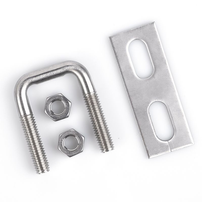 [U-Shaped Bolt] U-Shaped Screw M6M8M10 Square Buckle Galvanized Right ...