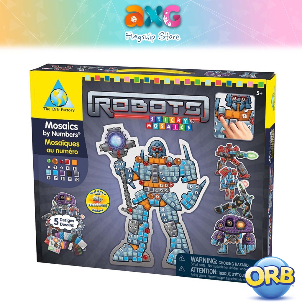 RAYA SALES | The Orb Factory Sticky Mosaics Robots 64037 Diamond ...