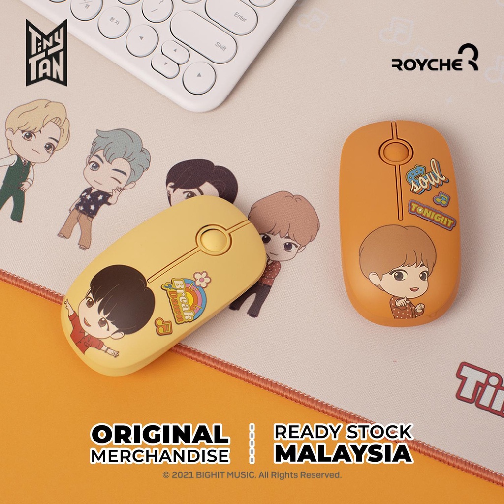 [OFFICIAL] TinyTAN Dynamite Wireless Mouse BTS BT21 TinyTAN BangTan Kpop Merch | Shopee Malaysia