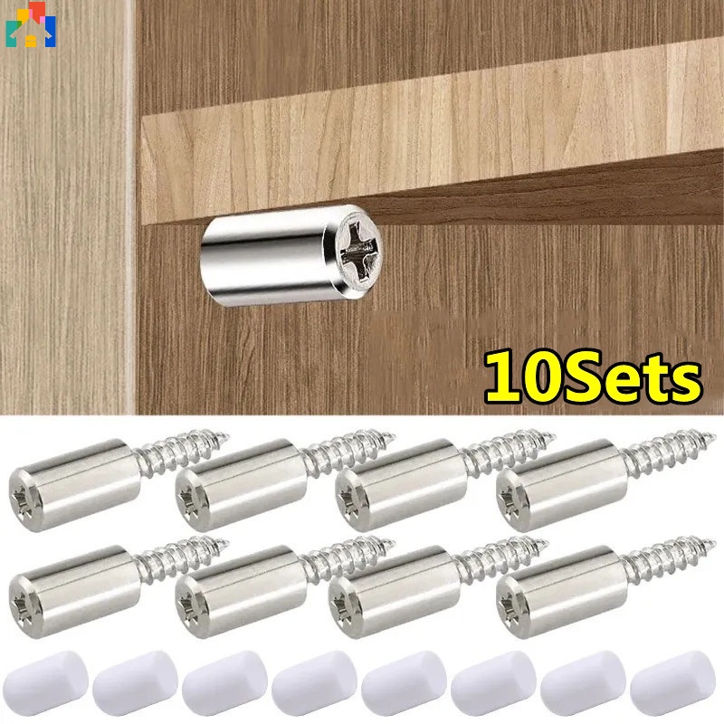 10Sets Creative Screw Bracket Self-tapping Screws with Rubber Sleeve ...