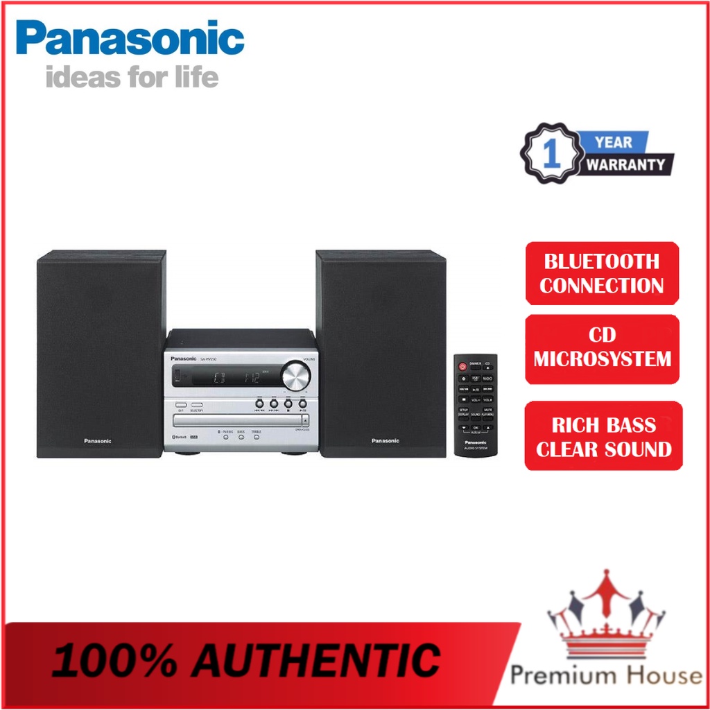 Panasonic SC-PM250 CD Micro System (4in1 Features - USB, CD, Radio ...