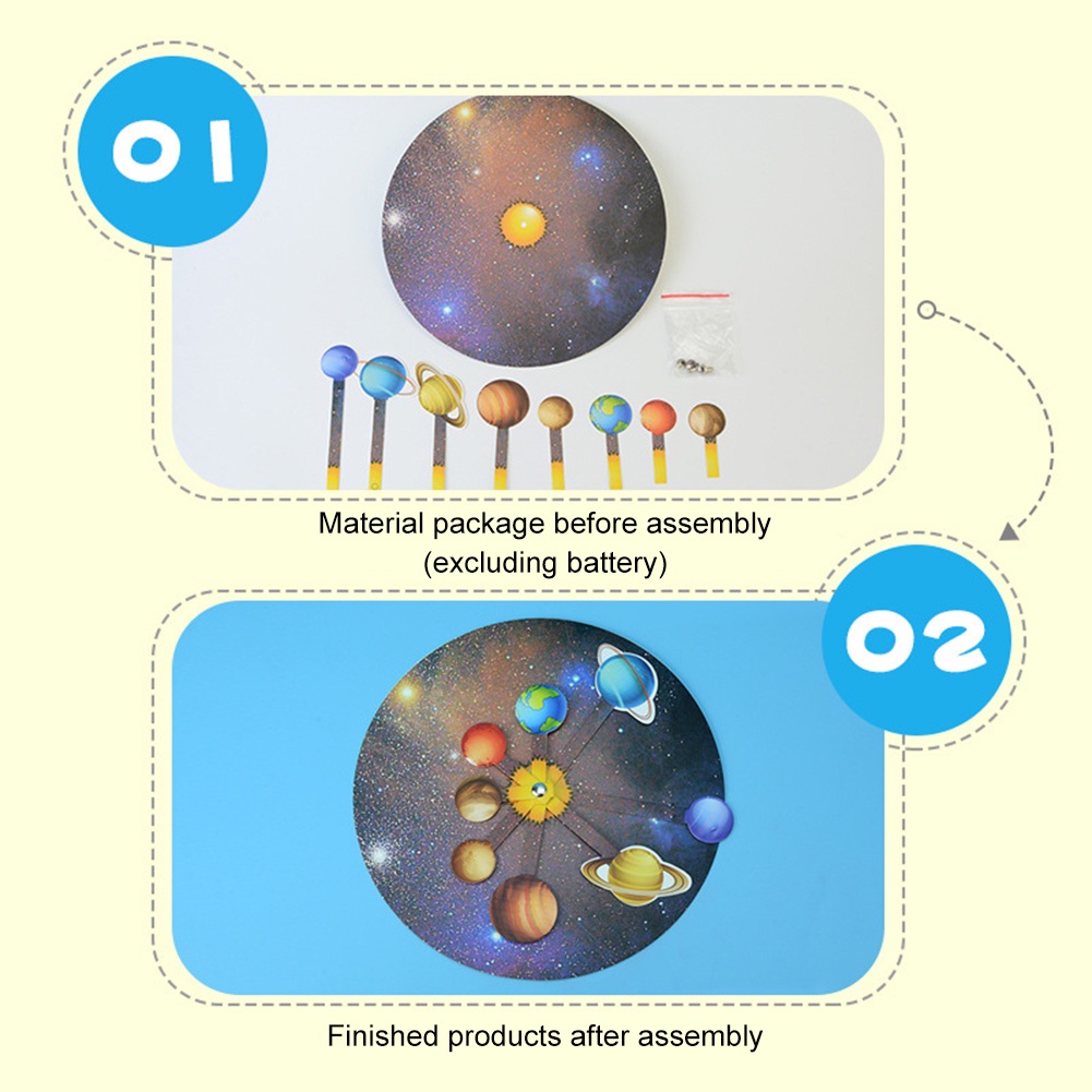 OCE! DIY Solar System Planets Model Scientific Experiment Toy Children ...