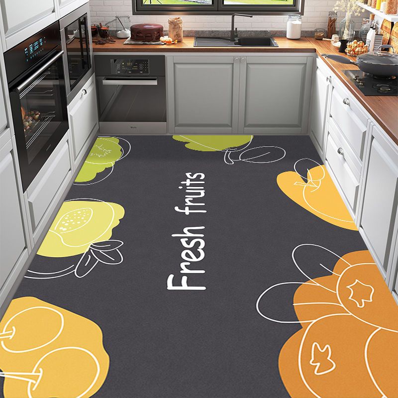 Kitchen Floor Mats Fully Absorb Water Oil-Proof Large Area Feet Mats ...
