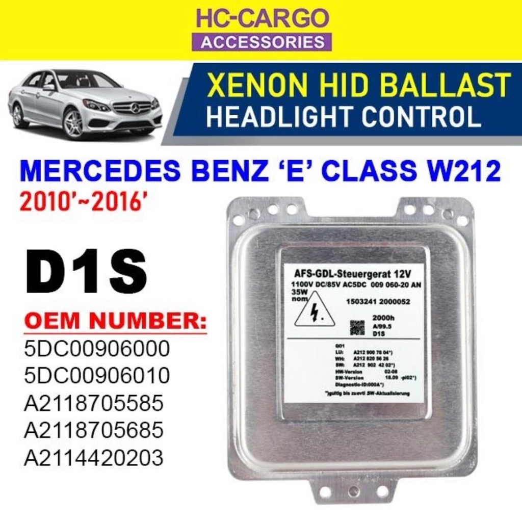 Mercedes Benz E Class W212/E200 Headlamp Hid Ballast (1 Pc) | Shopee ...