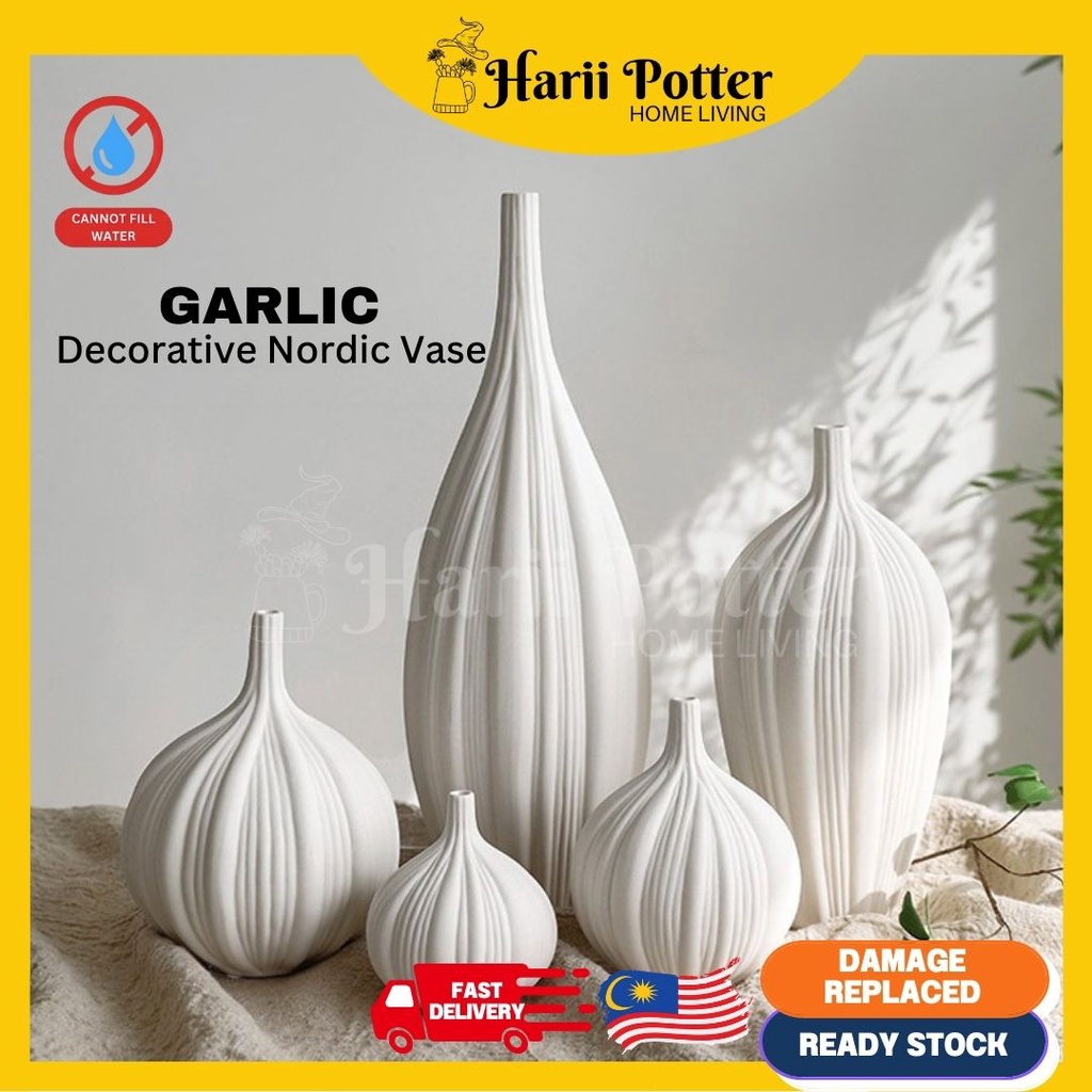 Ceramic Vase Flower Vase Home Decor Pasu Bunga Hiasan Ruang Tamu Pasu ...